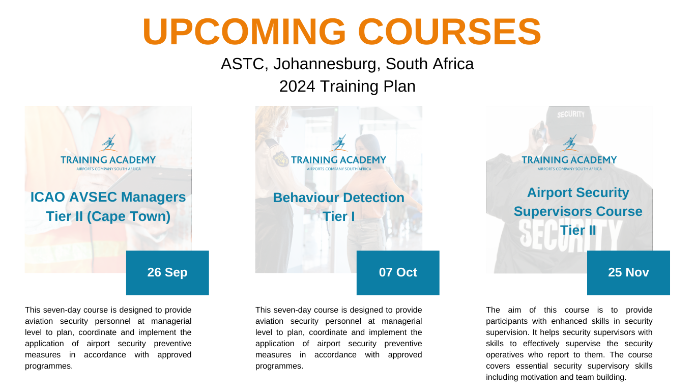 Training Academy Airports Company South Africa